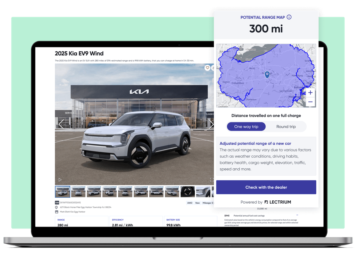 EV Range Map | Lectrium
